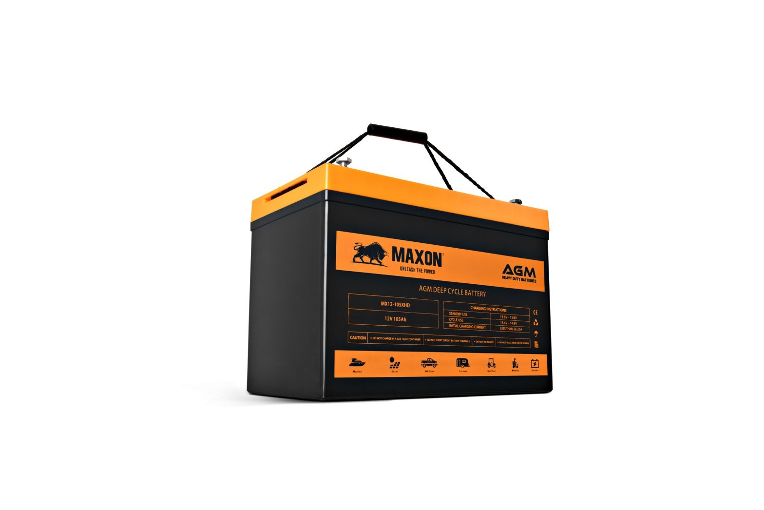 Maxon® AGM Heavy Duty Deep Cycle Battery MX12-105XHD - Budget Batteries