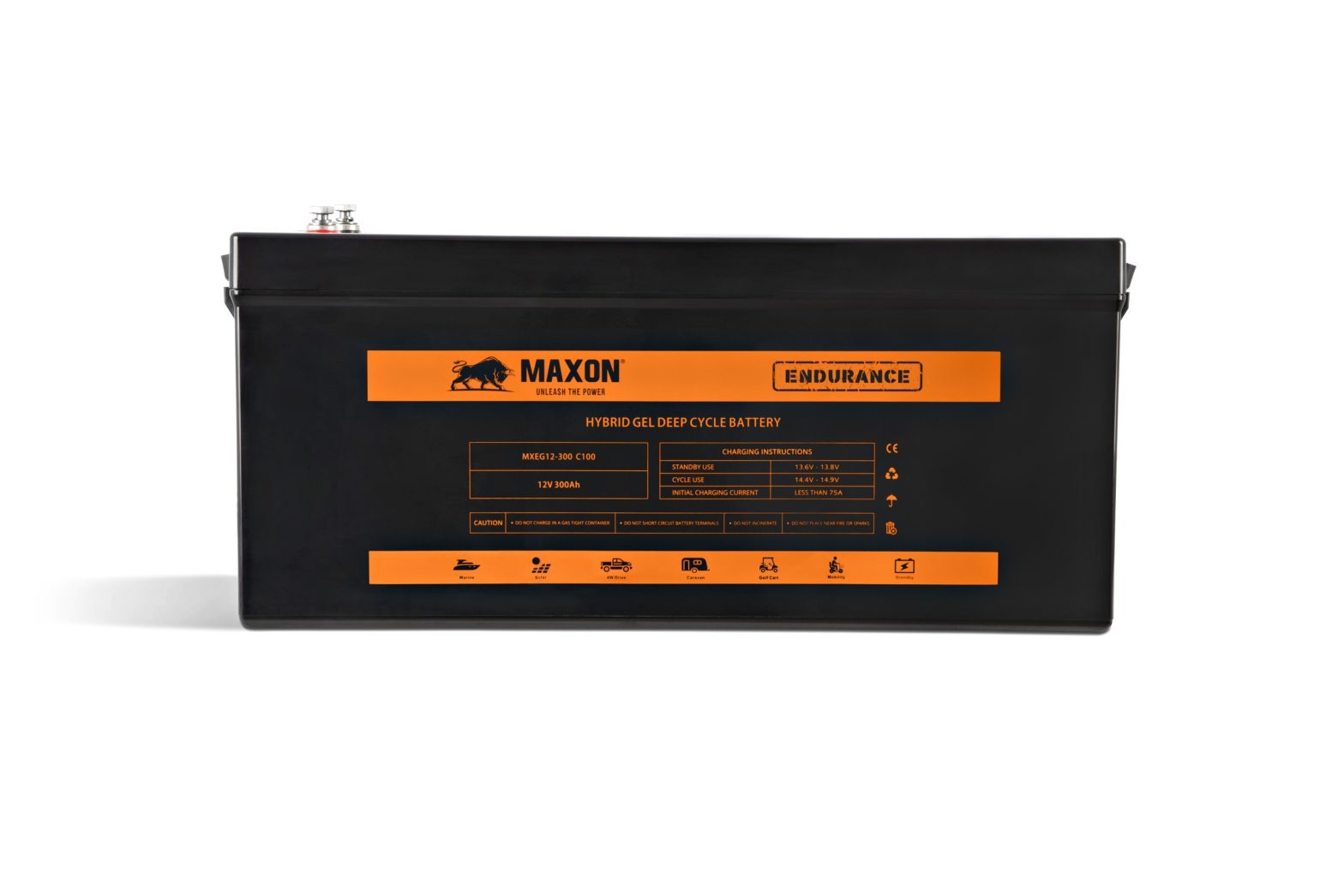 Maxon® Endurance Hybrid Gel Battery 12V 305Ah MXEG12-300 - Budget Batteries