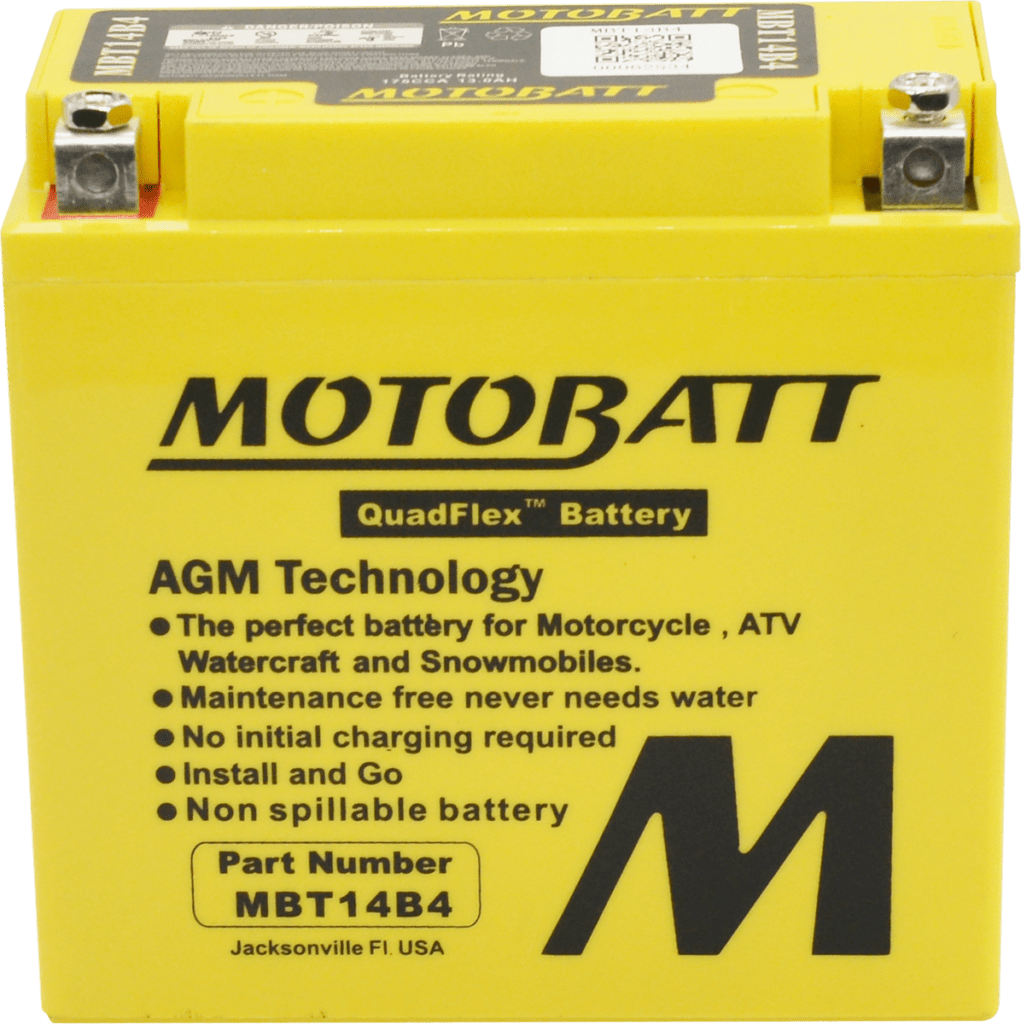 Motobatt Heavy Duty Motorcycle Battery MBT14B-4 - Budget Batteries