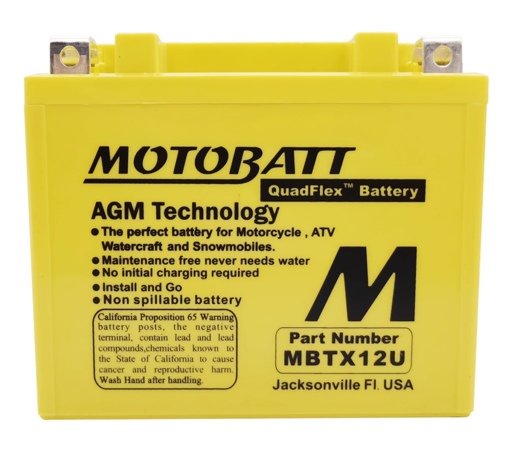 Motobatt Heavy Duty Motorcycle Battery MBTX12U - Budget Batteries