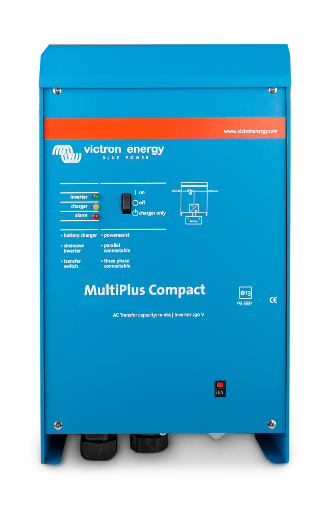 Victron MultiPlus Compact Inverter Charger C24/1600/40-16 230V VE.Bus - Budget Batteries